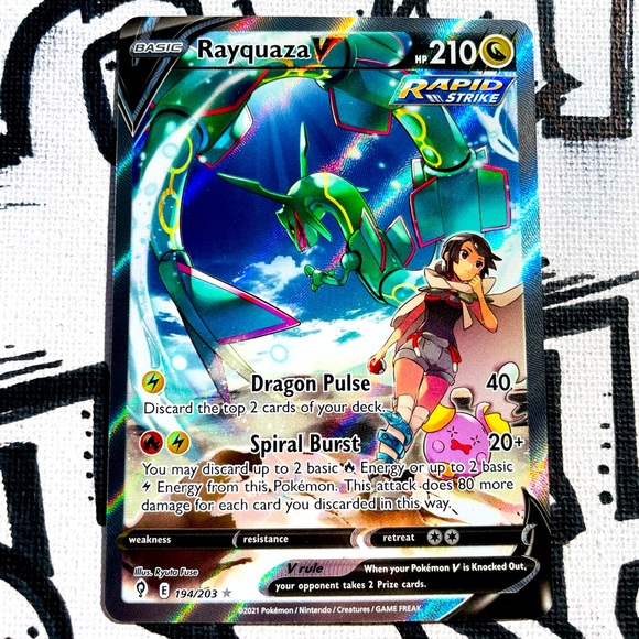 Pokemon | Toys | Rayquaza V Alternate Art Evolving Skies | Poshmark